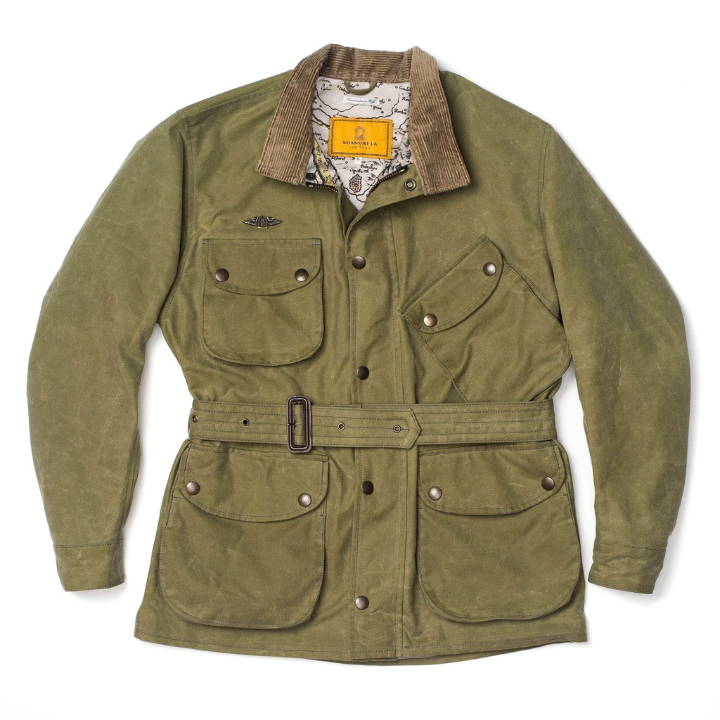 “Explorator” Army Waxed Canvas Jacket | Les épicuriens du sport